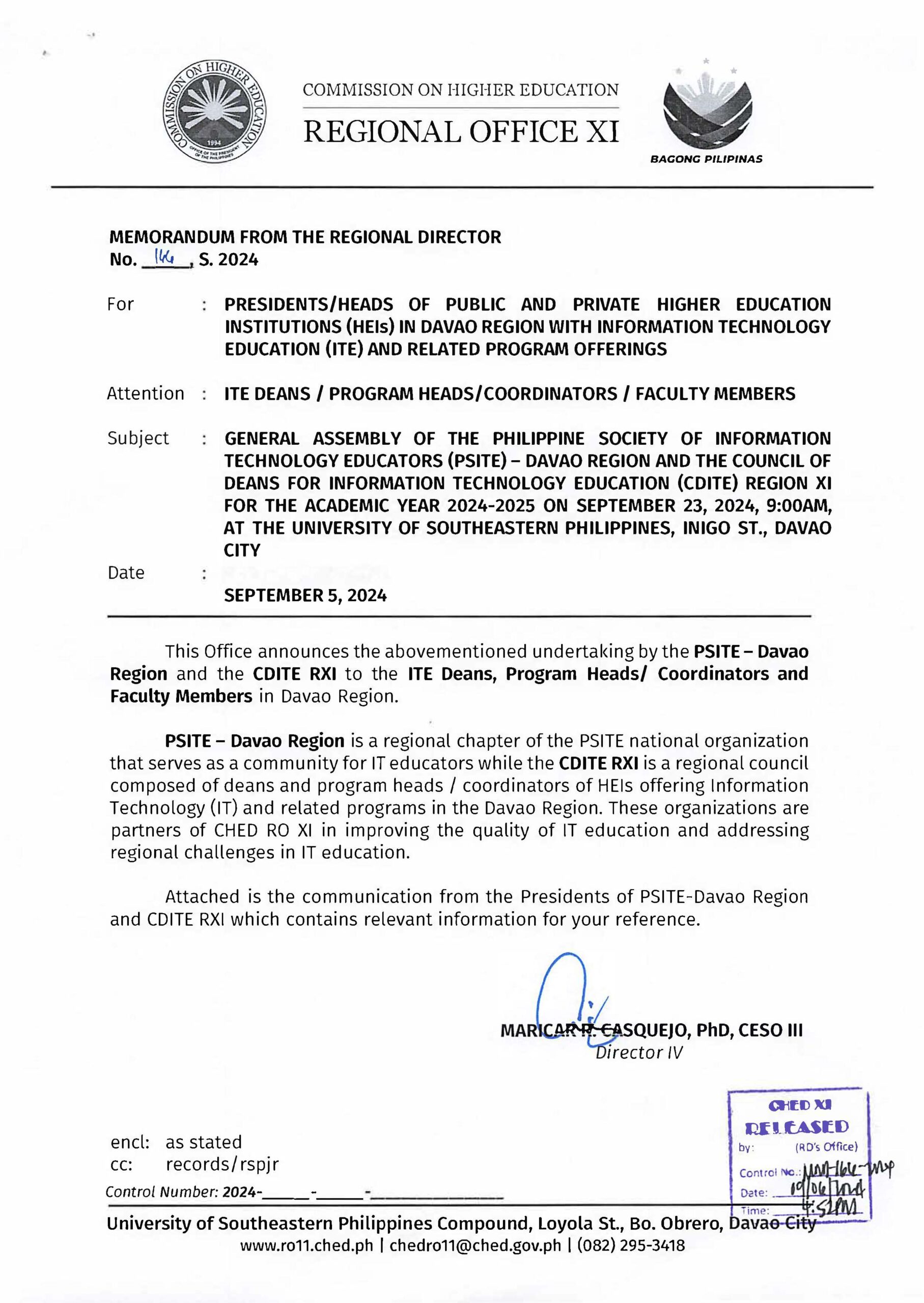 CHEDEndorsement-5 – PSITE